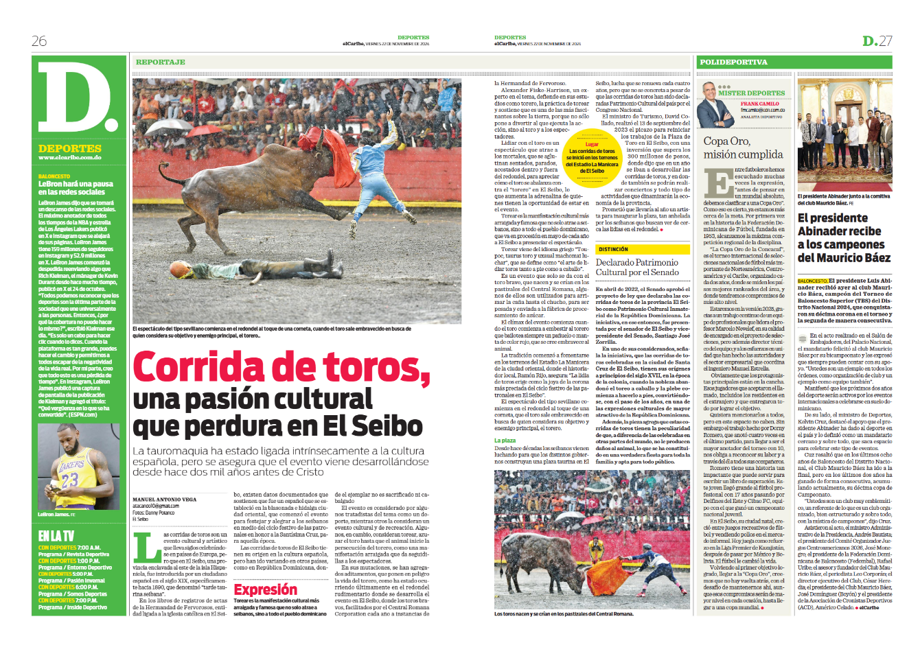 THE LAST ARENA: Bullfighting in the Dominican Republic – Alexander Fiske-Harrison in El Caribe ...